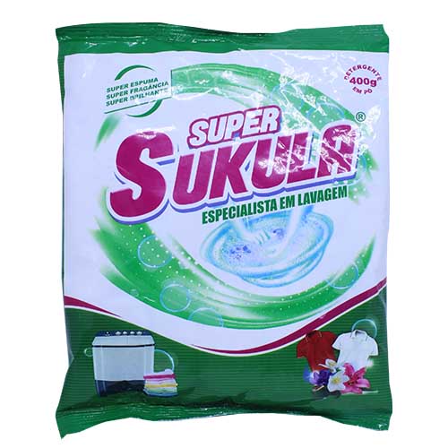 DETERGENTE PO SUPER SUKULA 400gr - ALIMENTA ANGOLA RETAIL, LDA