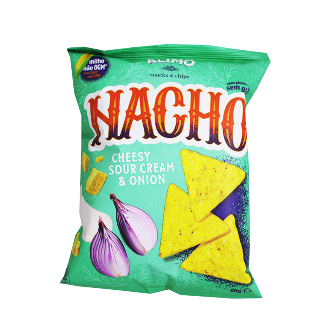 NACHO CHIPS SOUR CREAM ON ALIMO 60G - ALIMENTA ANGOLA RETAIL, LDA