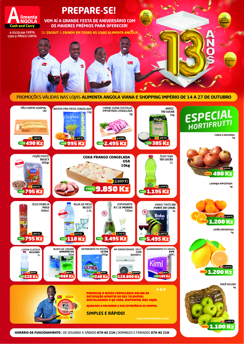 Promoções - ALIMENTA ANGOLA RETAIL, LDA